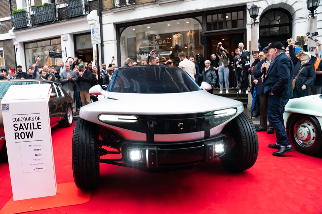 CALLUM Skye gets real – radical EV makes debut on Savile Row | Electrifying.com